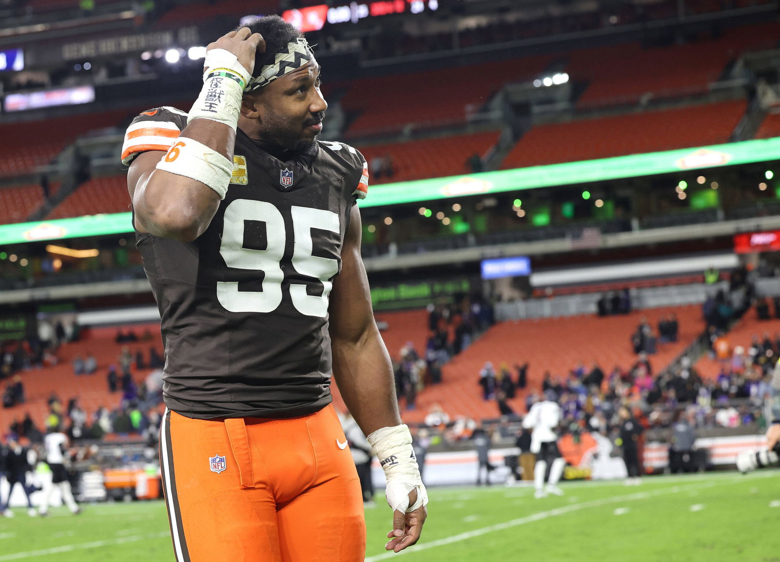 Myles Garrett ‘Scared’ Before Record-Breaking Sack as Father Watched ...